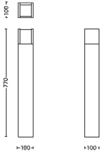 Philips - LED Venkovní lampa ARBOUR LED/3,8W/230V 77 cm IP44