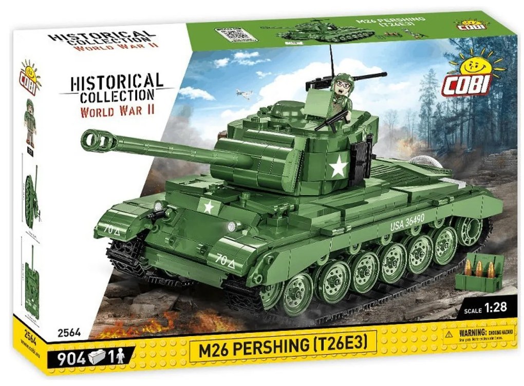 Cobi 2564 americký tank m26 pershing (t26e3)