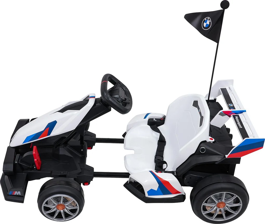 Ramiz BMW motokára s funkcí driftu bílá