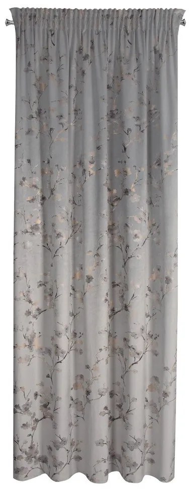 ZATEMŇOVACÍ ZÁVĚS NA PÁSCE SELENA 140X270 CM VZOROVANÁ