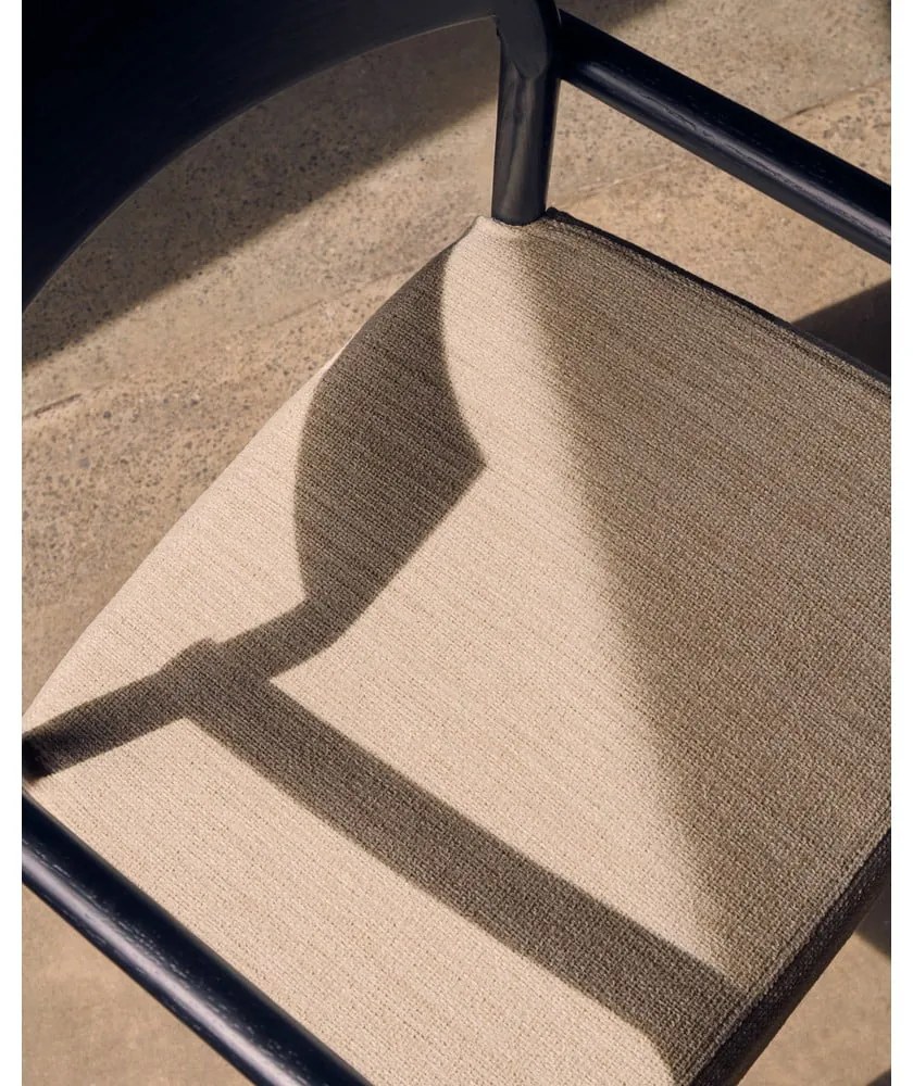 Černá/béžová jídelní židle Falconera – Kave Home