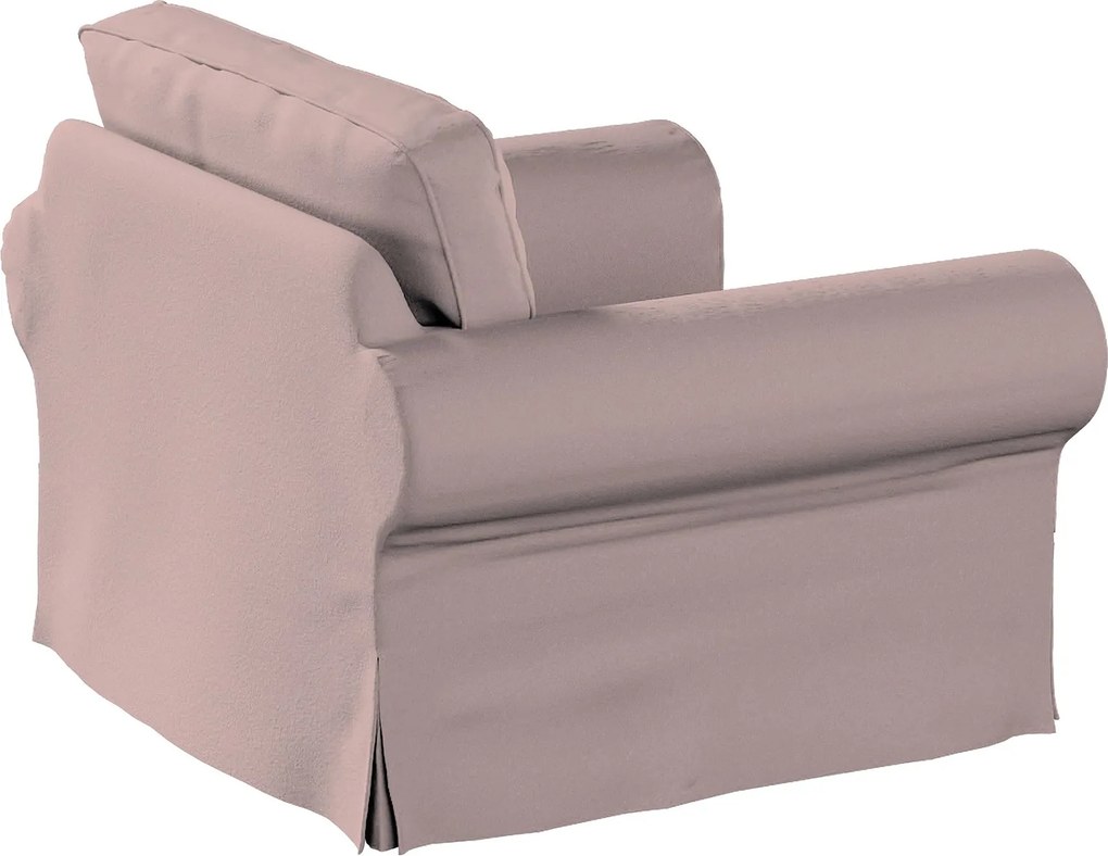 Potah na křeslo IKEA Ektorp barva růžová látka pletený vzor