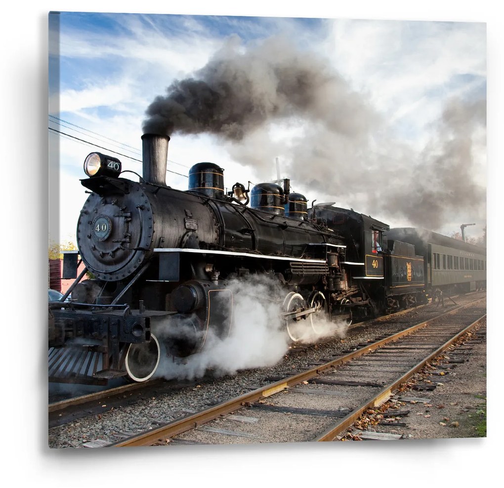 Obraz SABLIO - Parní lokomotiva 50x50 cm