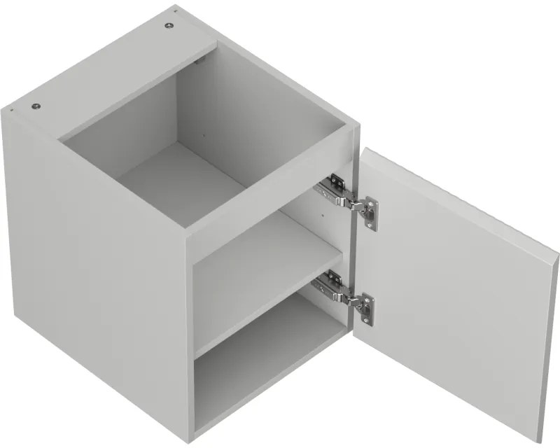 Mexen Rivel, koupelnová skříňka 40 cm, 1 dvířka, s drážkami, šedá matná, 91A21-04047-1-BF62