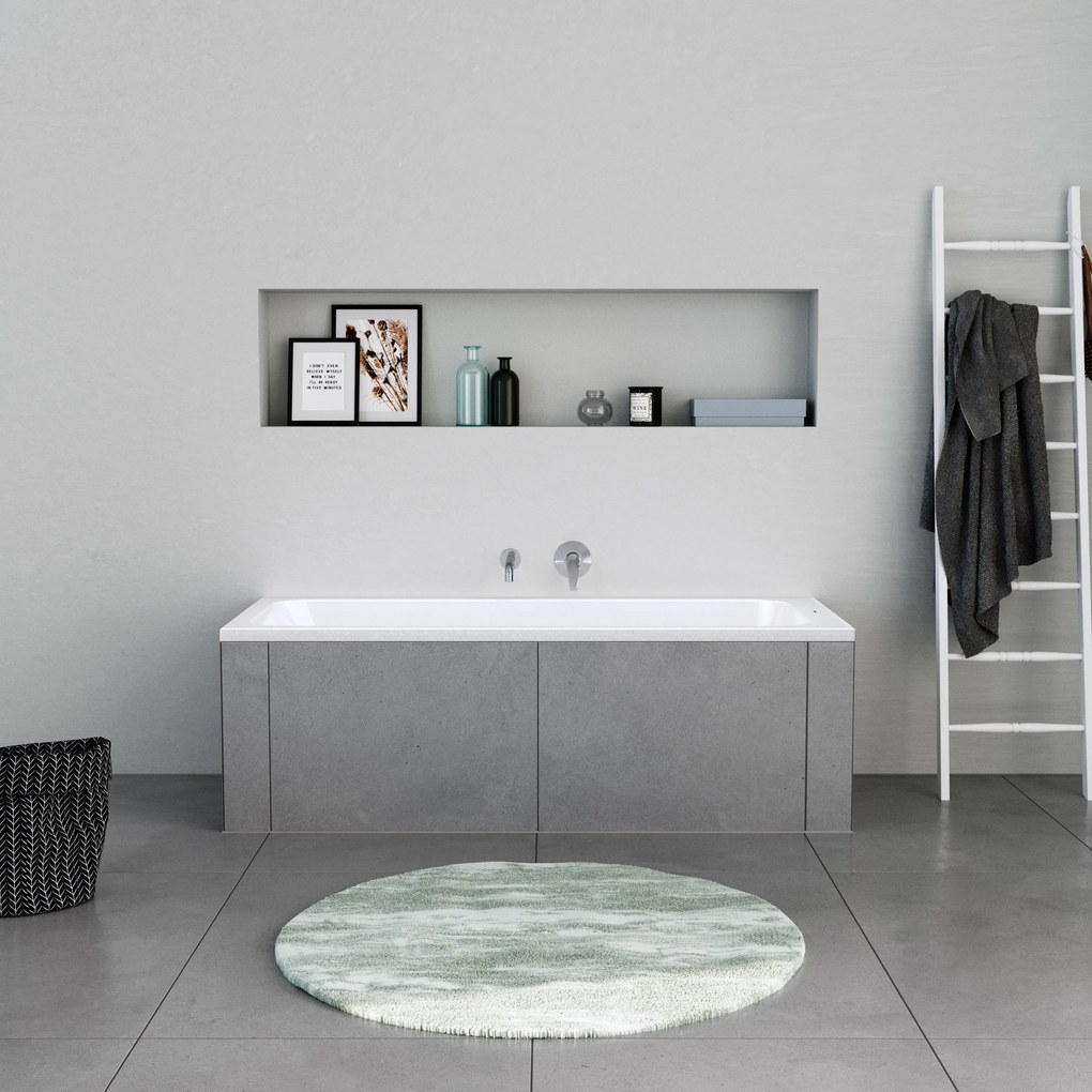 Duravit DuraPecos obdélníková vana s jedním sklonem zad