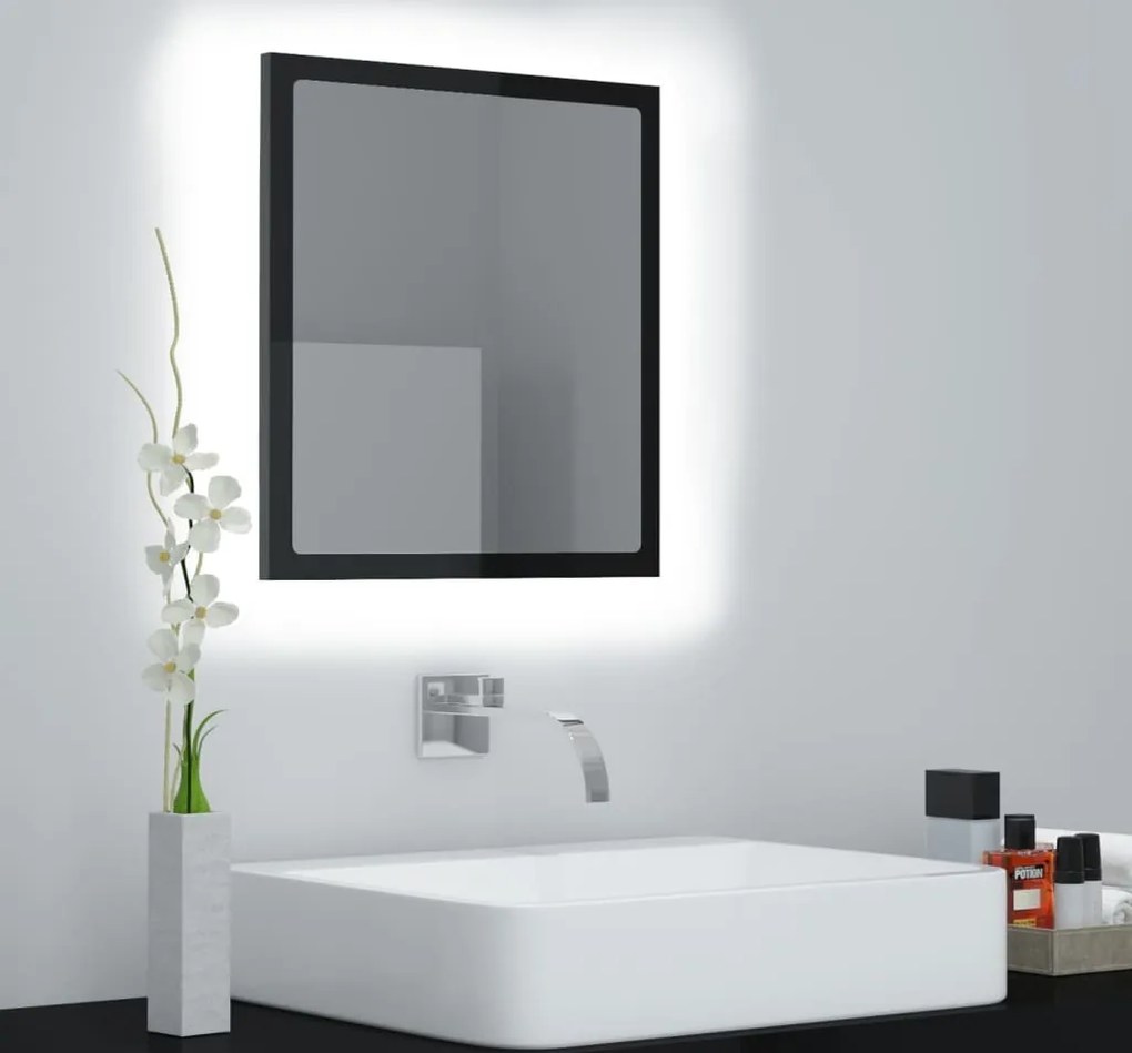 vidaXL LED koupelnové zrcadlo 40 x 8,5 x 37 cm akrylové [804909] Barva: Bílá
