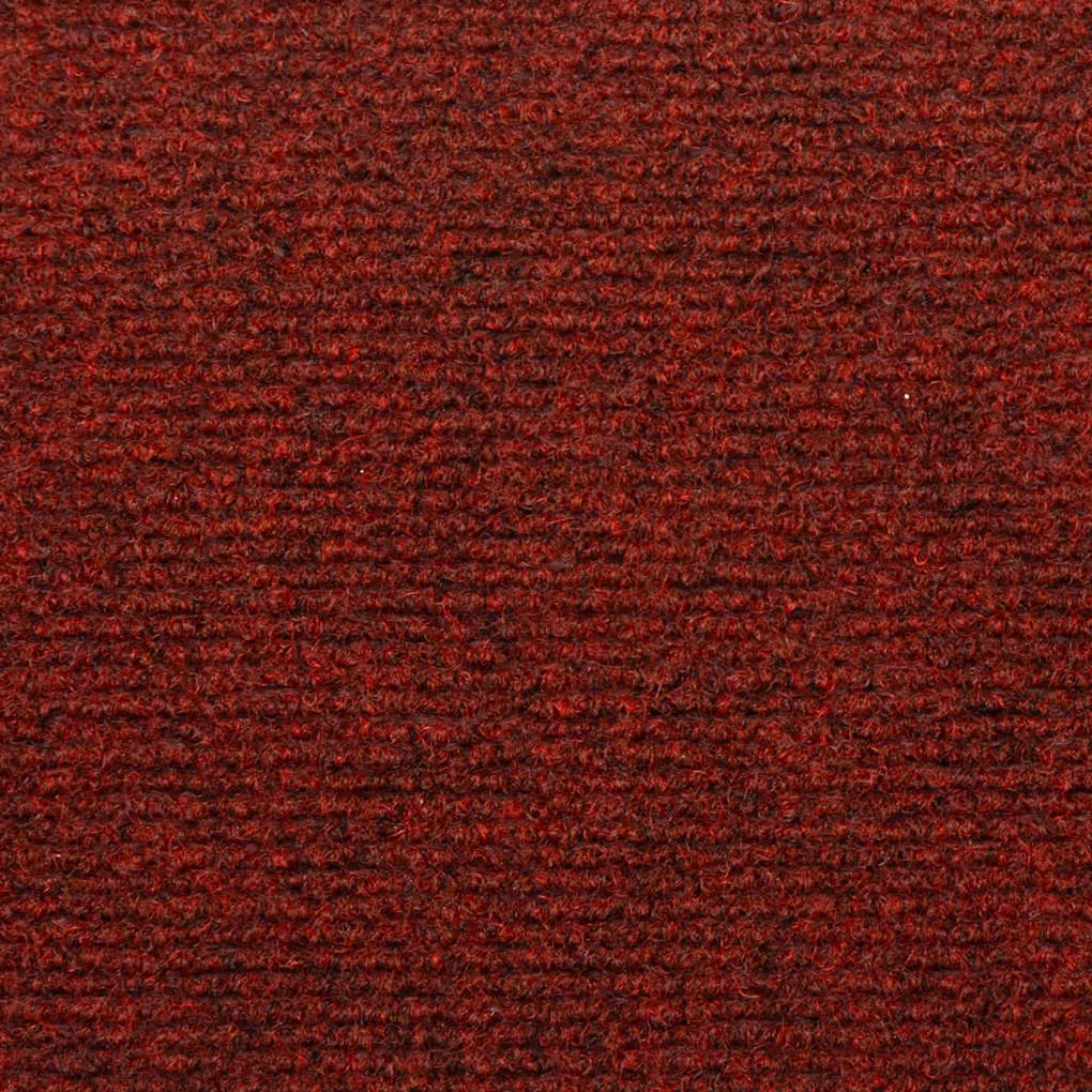 Schodové rohože samolepicí 30 ks 65 x 21 x 4 cm bordó červená s obdélníkovým okrajem 3365695