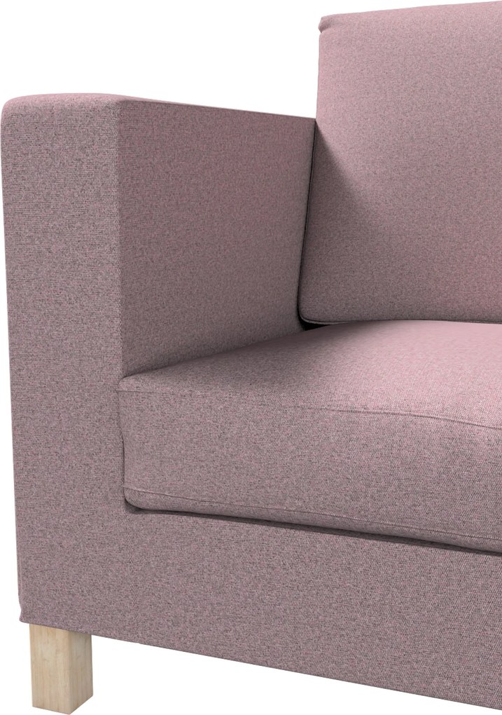 Potah na pohovku IKEA Karlanda 3-místná nerozkládací, krátký barva růžová látka pletený vzor