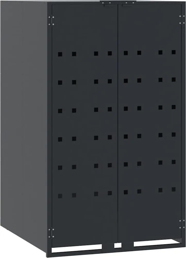 Box na 3 popelnice antracitový 207 x 79 x 117 cm ocel 3279983