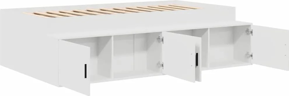 Rám postele se zásuvkou Bílá 80 x 200 cm Kompozitní dřevo 3335197