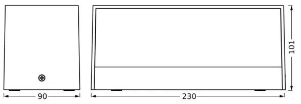 Ledvance -LED Venkovní nástěnné svítidlo ENDURA STYLE IDRI 2xLED/6,25W/230V IP65