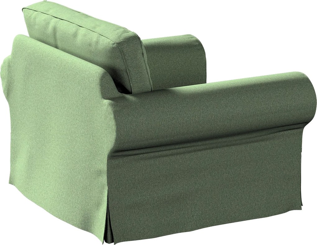 Potah na křeslo IKEA Ektorp barva zelená látka pletený vzor
