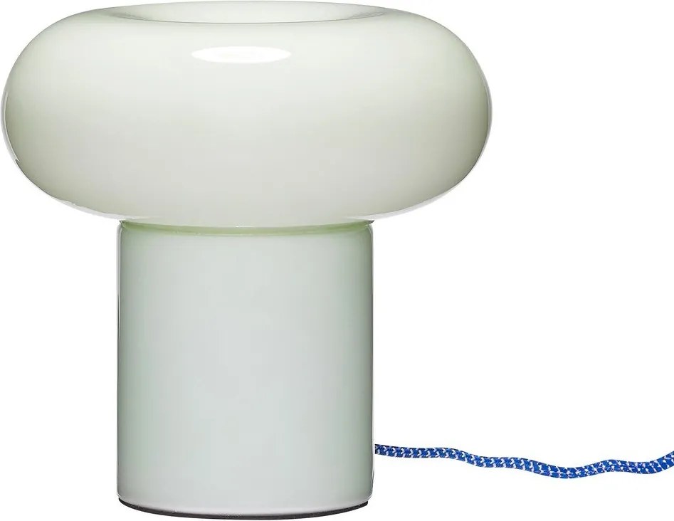 Světle zelená skleněná stolní lampa (výška 22 cm) Hues – Hübsch