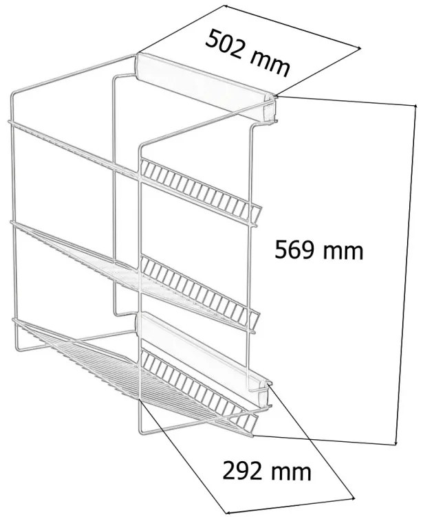 In-Design Úložný třípatrový koš Barva koše: antracitová