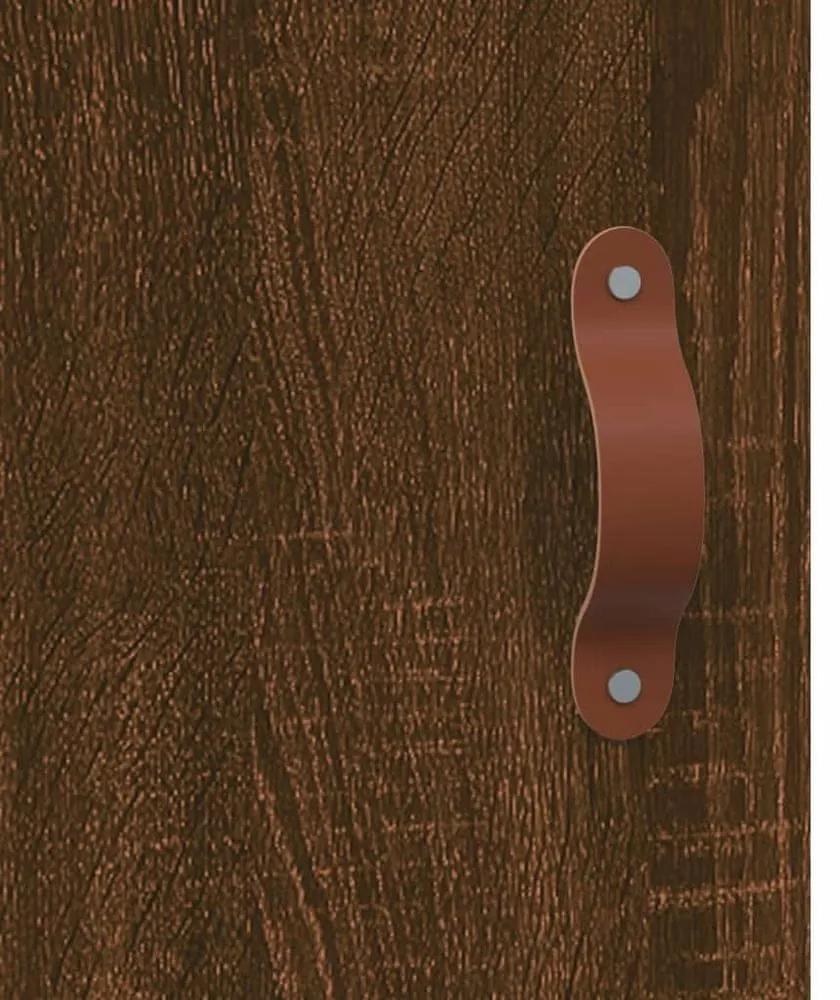 Petromila Psací stůl hnědý dub 140 x 50 x 75 cm kompozitní dřevo