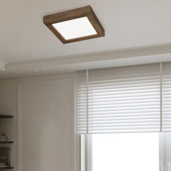 Brilagi-LED Stmívatelné svítidlo WOODY FRAME LED/24W/230V dub 30x30 cm IP44 + DO