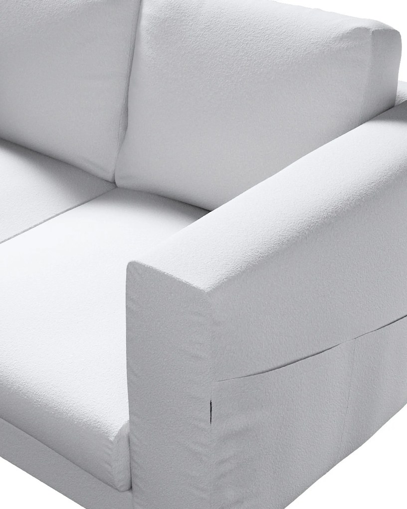 Potah na pohovku IKEA Norsborg 2-místná barva bílá látka pletený vzor