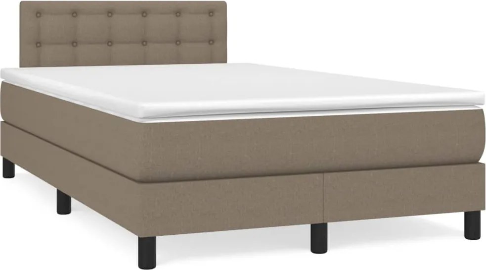 Box spring postel s matrací taupe 120x200 cm textil 3140365