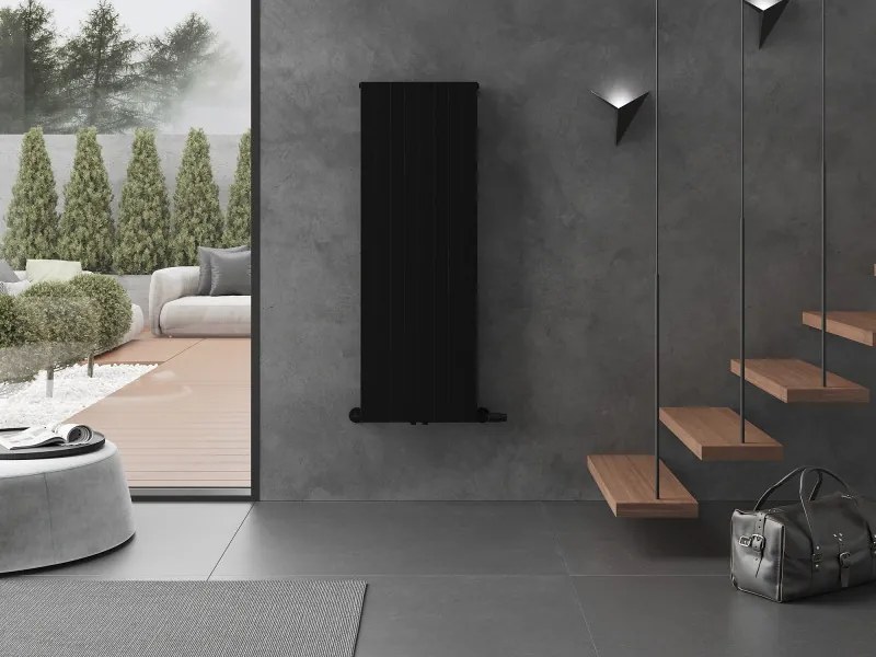 Mexen Topeka dekorativní radiátor 1400 x 480 mm, 950 W, černý - W210-1400-480-00-70