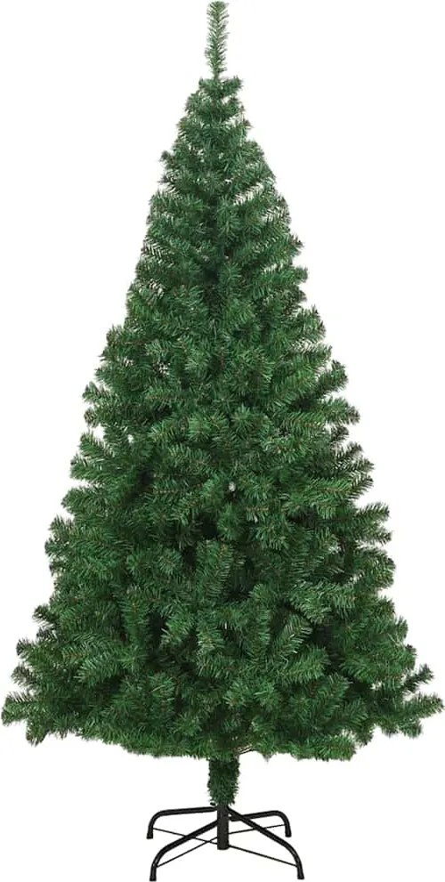 Umělý vánoční stromeček Zelená 210 cm PVC, ocel a plast 3396925