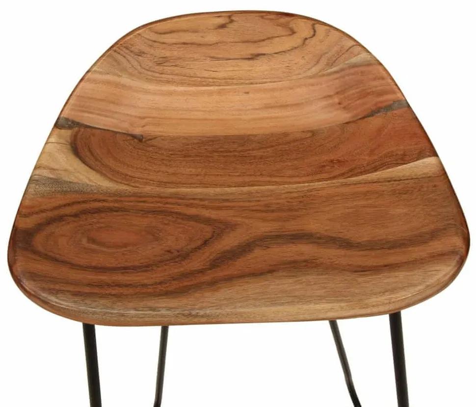 Petromila Barové stoličky 2 ks masivní akáciové dřevo