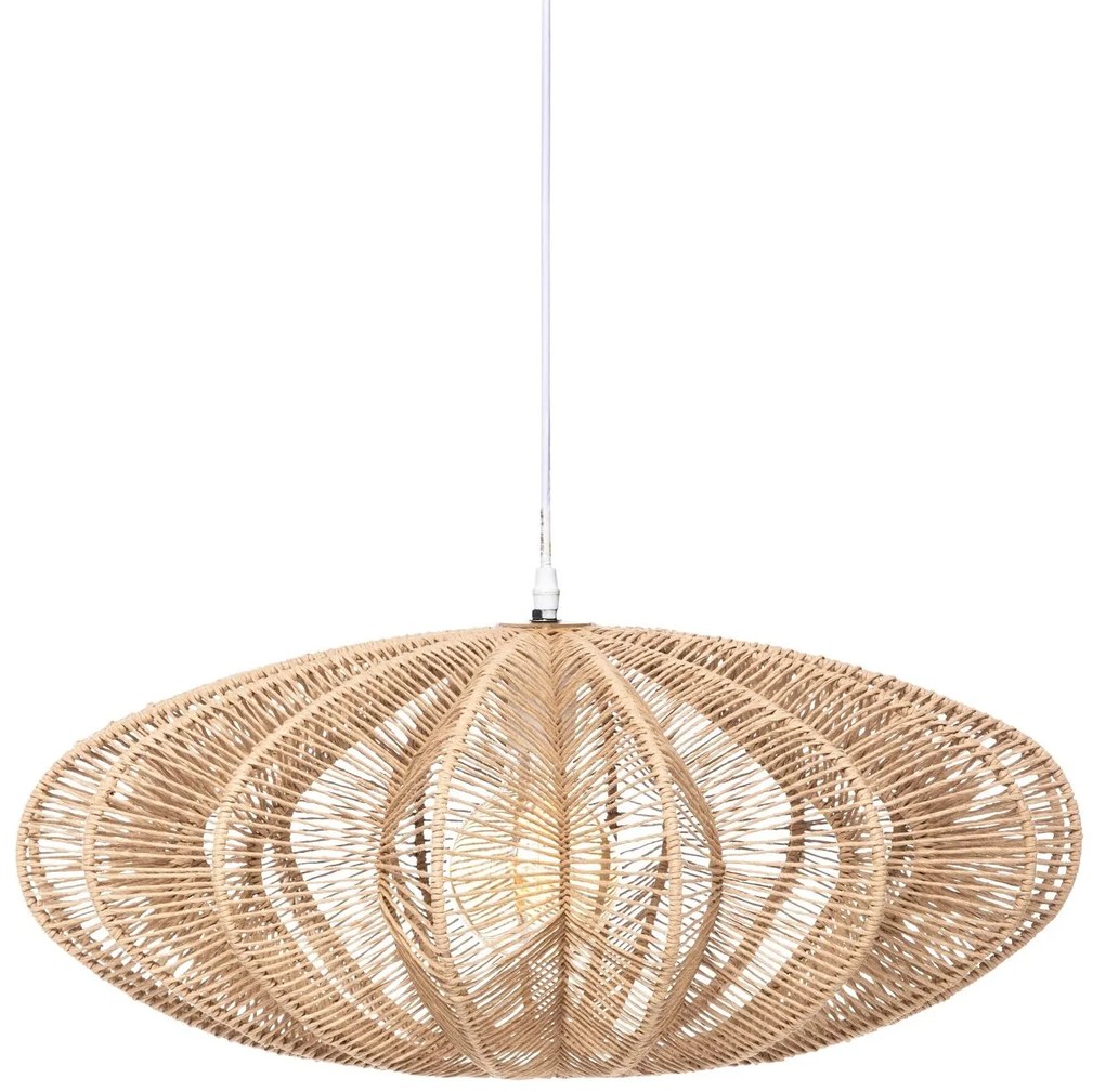 Pletená závěsná lampa Tery, Ø 57 cm