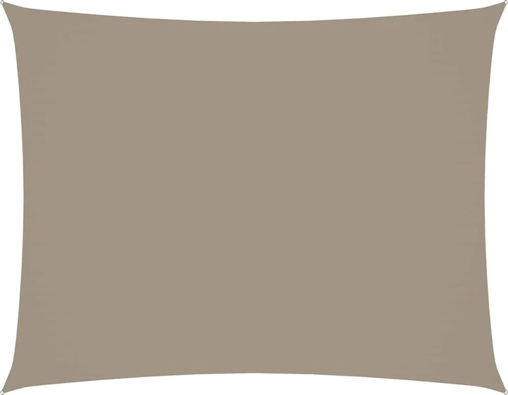 Stínící plachta oxfordská látka obdélníková 3,5 x 4,5 m taupe 135434