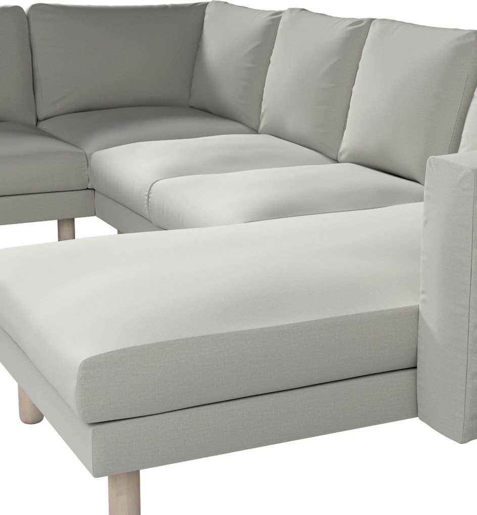 Potah na pohovku IKEA Norsborg rohová, 5-místná se šezlongem barva zelená látka sametová