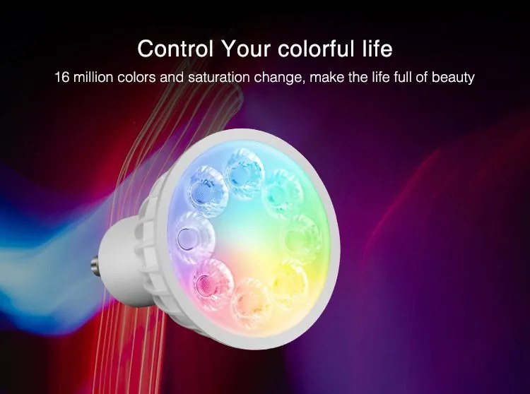 LED Solution Mi-Light MiBoxer ZIGBEE LED žárovka RGB+CCT 4W GU10