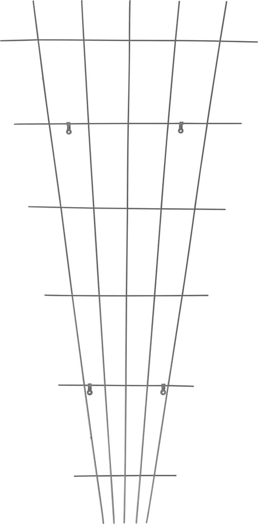 OBI Vějířovitý špalír antracitový 150 x 75 cm