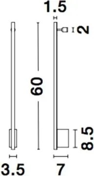 Nástěnné LED svítidlo NOVA LUCE GROPIUS 10W 3000K 9081600