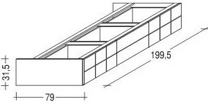 Rohová postel z masivu s úložným prostorem HANNY II. 120x200, smrk - bílá