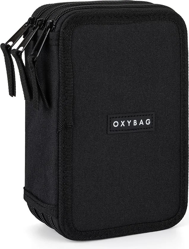 Oxybag UNICOLOR - třípatroý penál Black