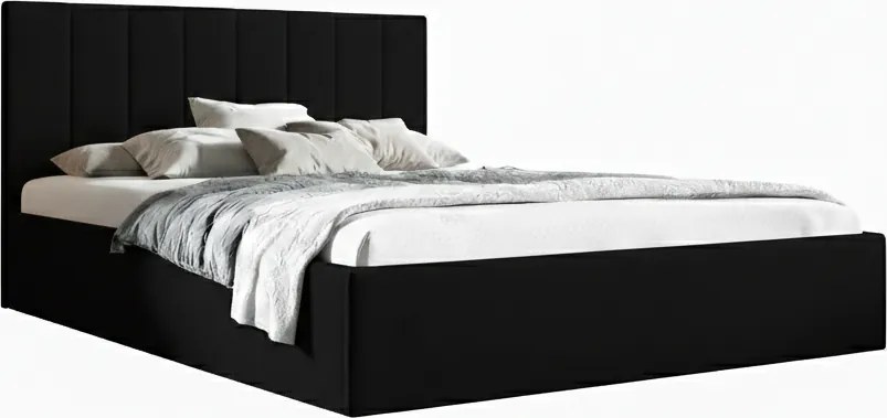 Eka Čalouněná postel LENY 90x200 cm Barva látky Trinity: Hořčicová (Trinity 2326), Úložný prostor: Bez úložného prostoru