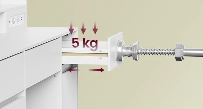 Toaletní stolek s LED osvětlením a nabíjecí stanicí Vasagle Brill 107 cm bílý