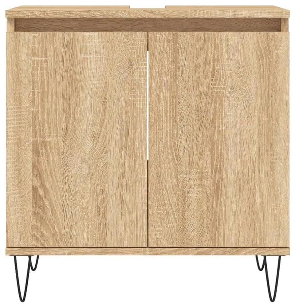 Petromila Koupelnová skříňka dub sonoma 58 x 33 x 60 cm kompozitní dřevo