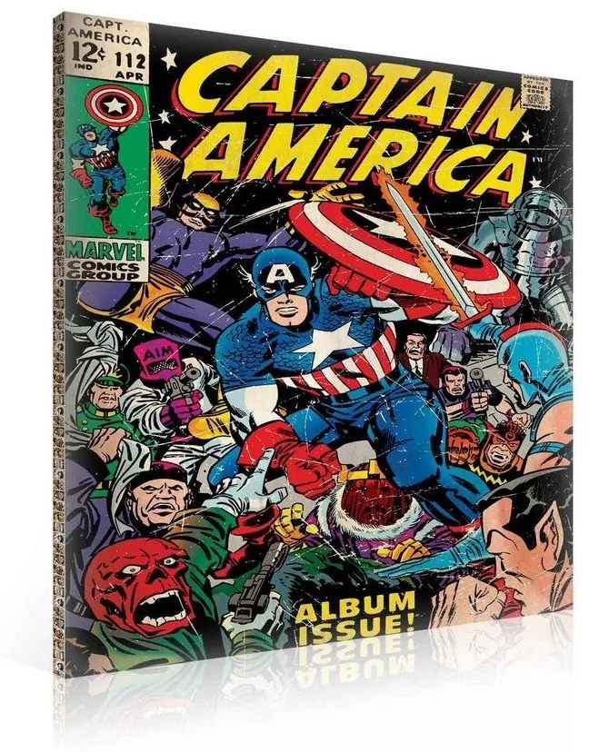 Postershop Obraz na plátně: Captain America (comics) - 75x100 cm