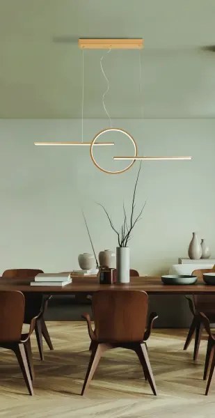 Designový lustr Lauren zlatá