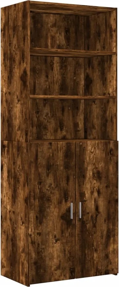 Úzká úložná kouřový dub 70x42,5x225 cm kompozitní dřevo 3281319