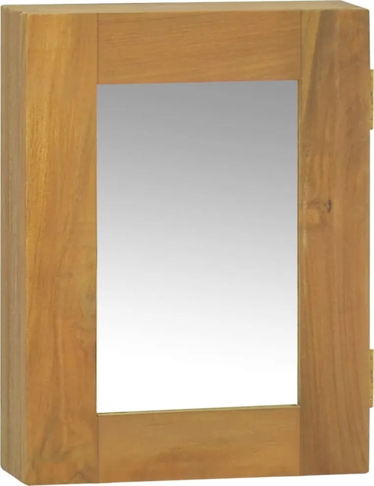 vidaXL Zrcadlová skříňka 30 x 10 x 40 cm masivní teakové dřevo [338241]