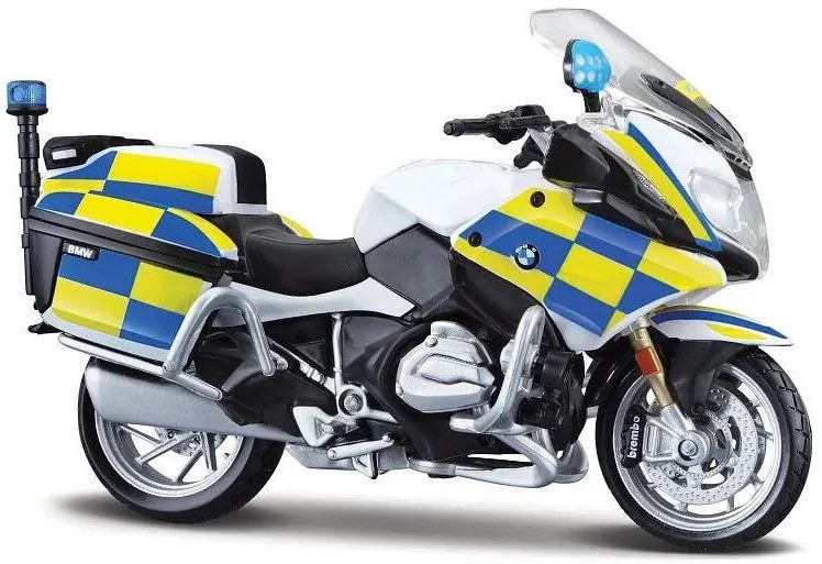 Auto maisto policejní motocykl bmw r 1200 rt uk 1:18