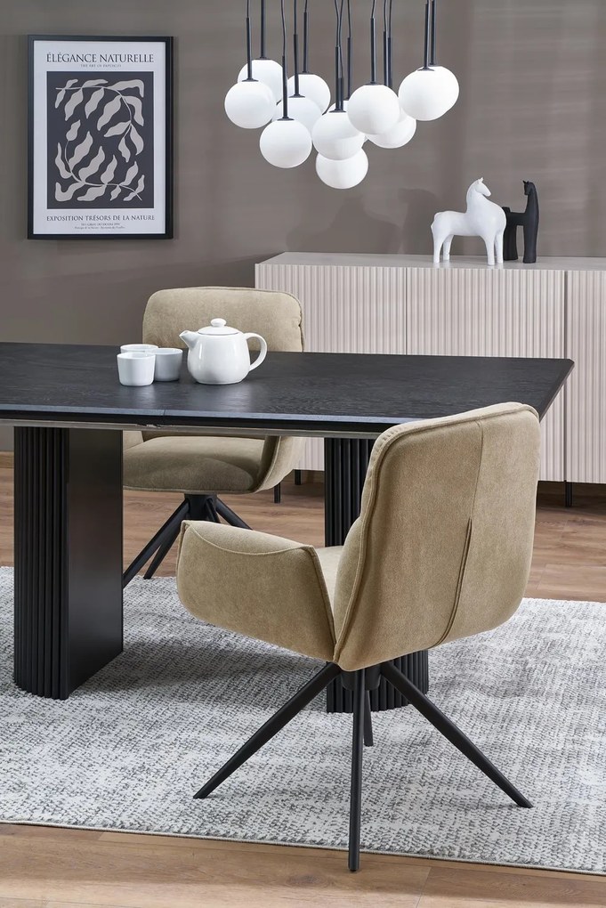 Rozkládací jídelní stůl Bolero 160/250 cm dub přírodní/černý