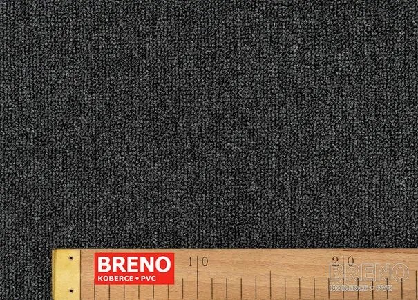 Breno Metrážový koberec RAMBO-BET 77 tmavě šedý, šíře 500 cm, Šedá