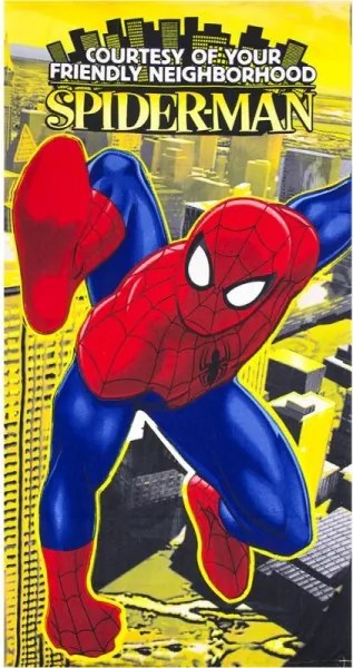 SUN CITY Osuška Spiderman / ručník Spiderman mikrovlákno 70x140