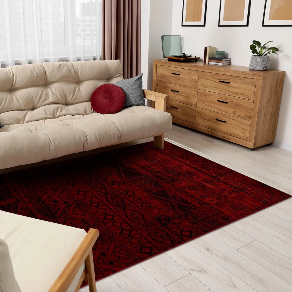 Dywany Łuszczów, Kusový koberec Orient 4722 vínový, 150x230, červená, kancelář