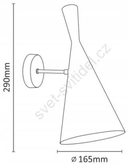 Polux Nástěnné svítidlo MODERN 1xE27/20W/230V černé SA0616