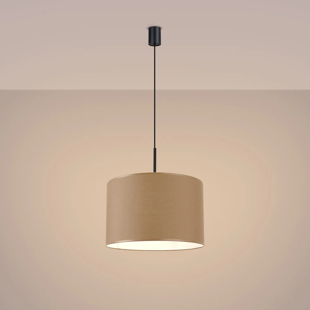 Sollux Lighting Závěsná lampa NEVIA béžová