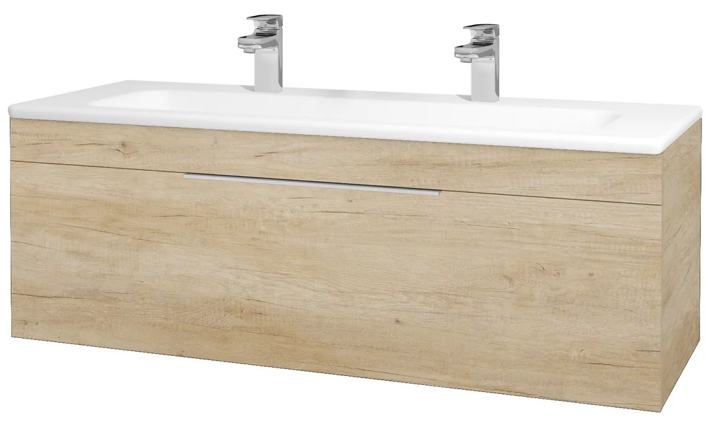 Dřevojas Koupelnová skříň ASTON SZZ 120 Varianta: D06 Ořech / Úchytka T02 / D06 Ořech