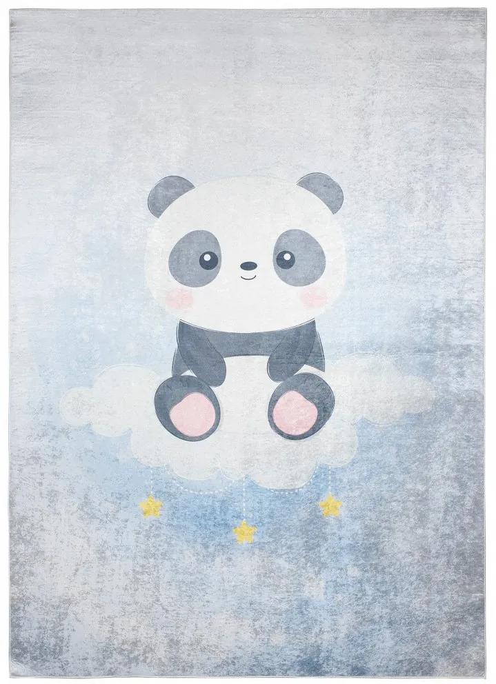 Dětský koberec s roztomilou pandou na obláčku Šířka: 140 cm | Délka: 200 cm