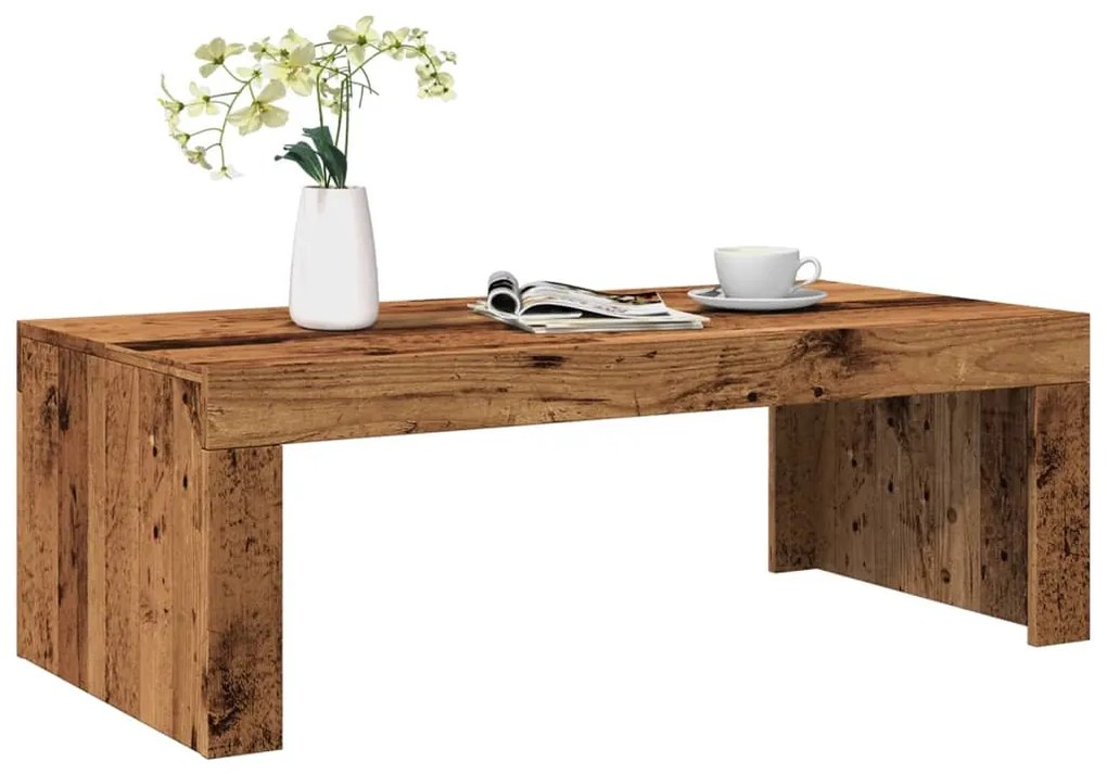 Konferenční stolek old wood 102 x 50 x 35 cm kompozitní dřevo